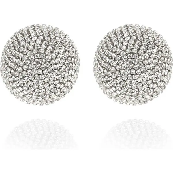 SAULE LABEL Gaia Glam Mini Earrings - Silver Sheen