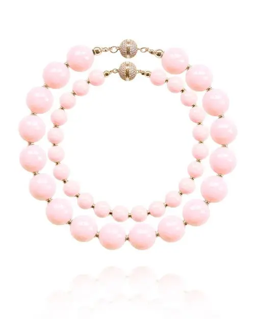 SAULE LABEL Siena Duo Necklace - Ballet
