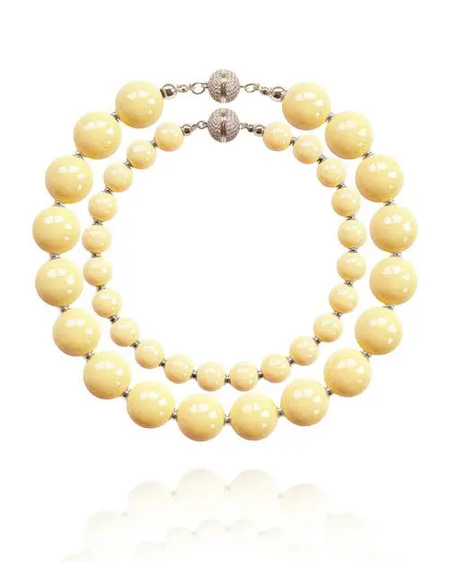 SAULE LABEL Siena Duo Necklace - Buttercup
