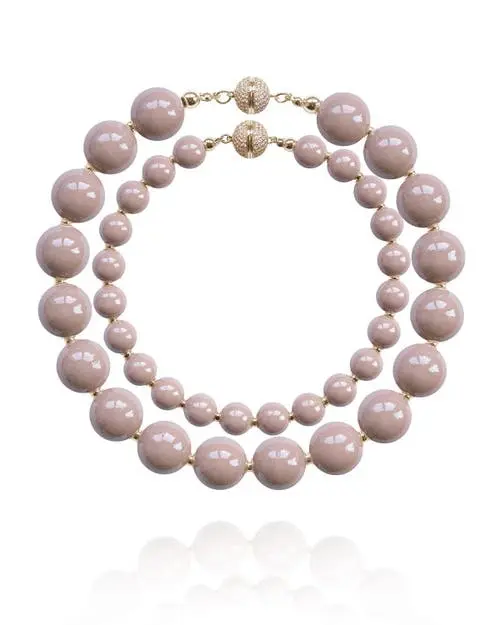 SAULE LABEL Siena Duo Necklace - Dune