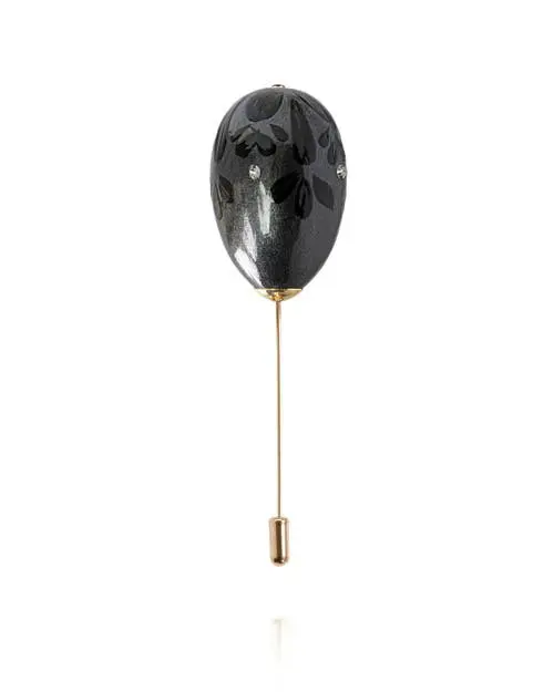 SAULE LABEL Nova Lapel Pin - Phantom Black