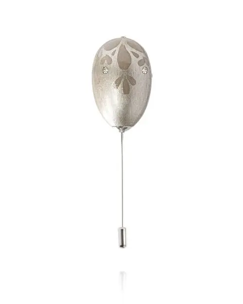 SAULE LABEL Nova Lapel Pin - Platinum Glow