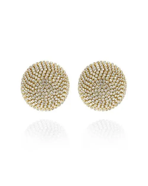 SAULE LABEL Gaia Glam Jumbo Earrings - Bold Gold