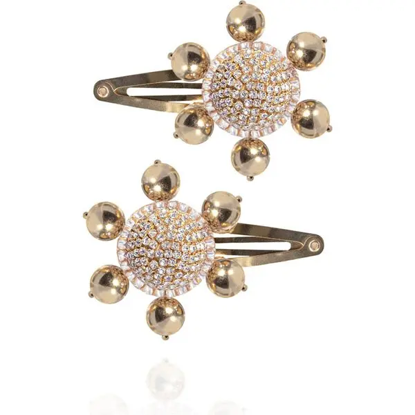 SAULE LABEL Jolie Barrette Pair - Glam Gold