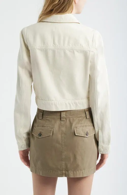 FRAME The Crop Denim Jacket