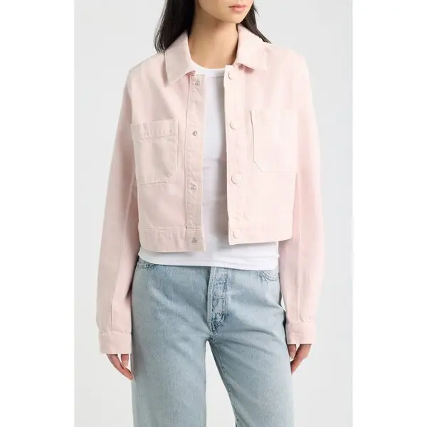 FRAME The Crop Denim Jacket - Taffy