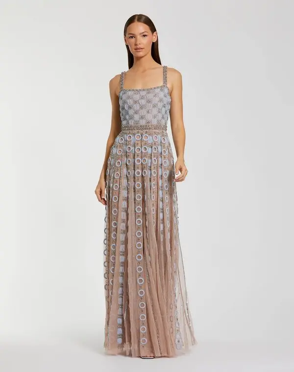 MAC DUGGAL COLLECTION Sleeveless Embellished A-line Gown