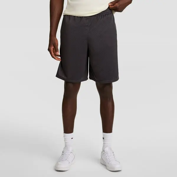 Champion 9" Classic Mesh Shorts With C Logo - Granite