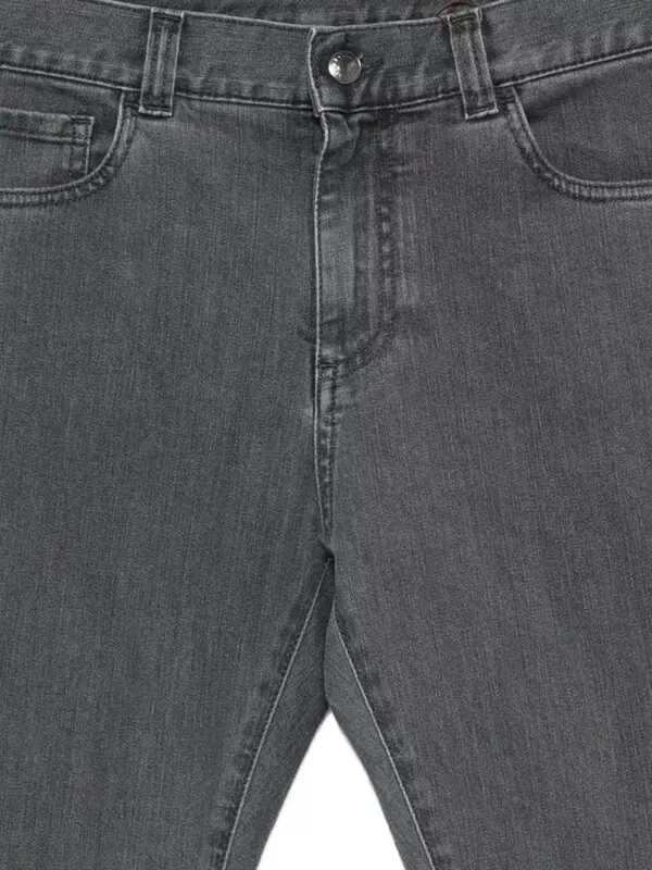 Canali Logo-patch Jeans