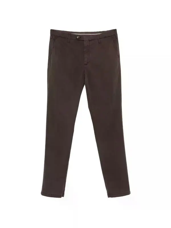 Canali Straight-leg Trousers - Brown