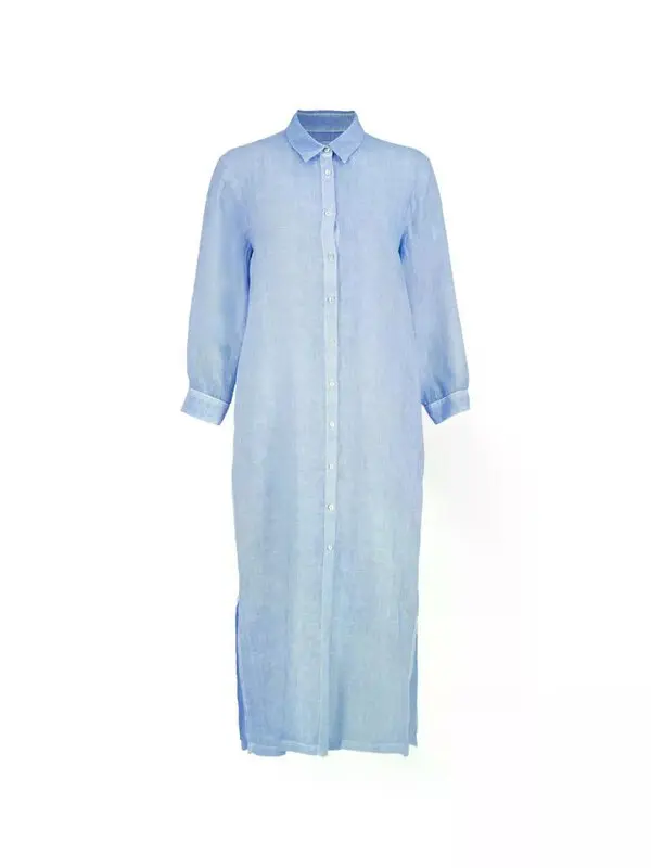 120% Lino Button-up Maxi Dress