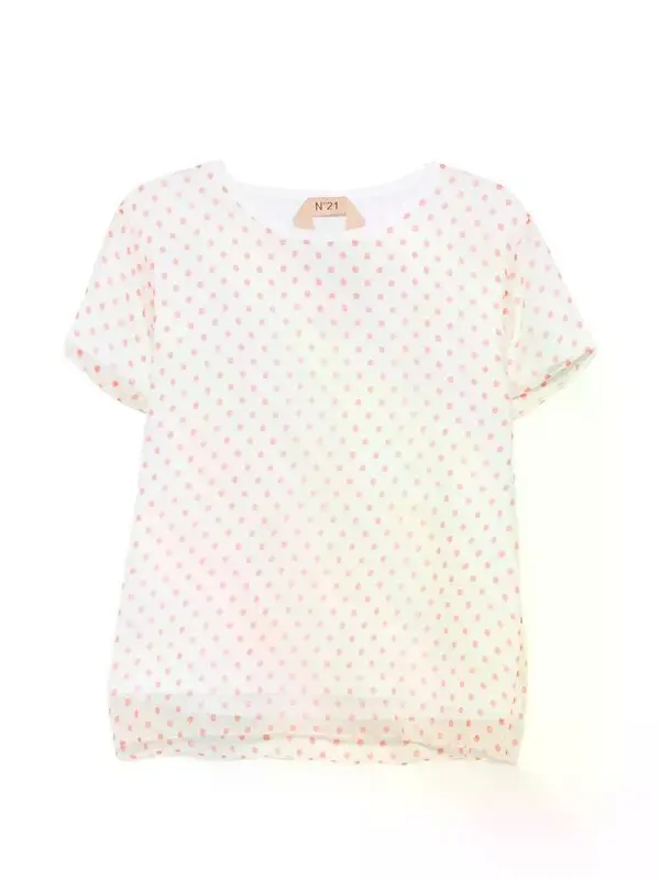 N°21 Polka-dot Sheer T-shirt