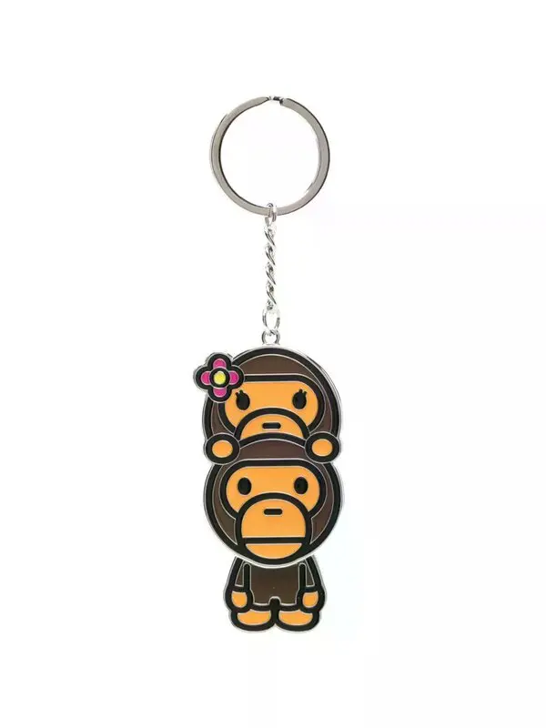 A BATHING APE Baby Milo Keyring - Brown