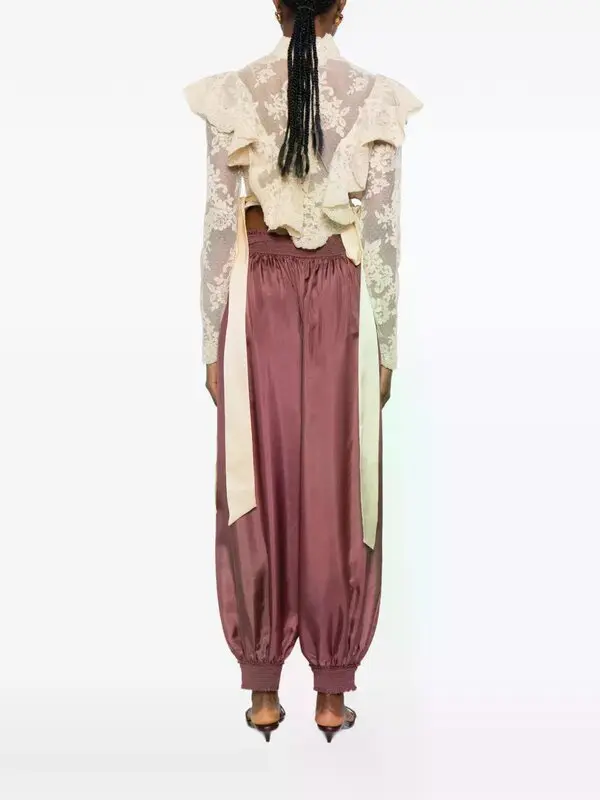 Zimmermann Luna Ruffled Lace-embroidered Top