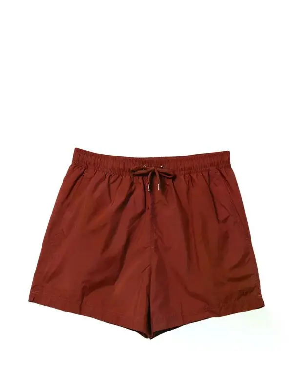 Zegna Drawstring Swim Shorts - Brown