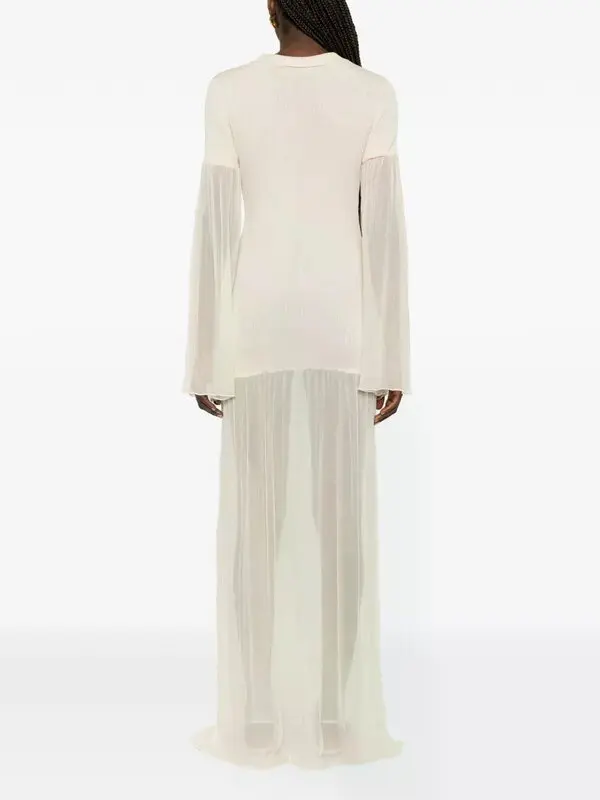 AYA MUSE Calla Cutout-detail Maxi Dress - Neutrals