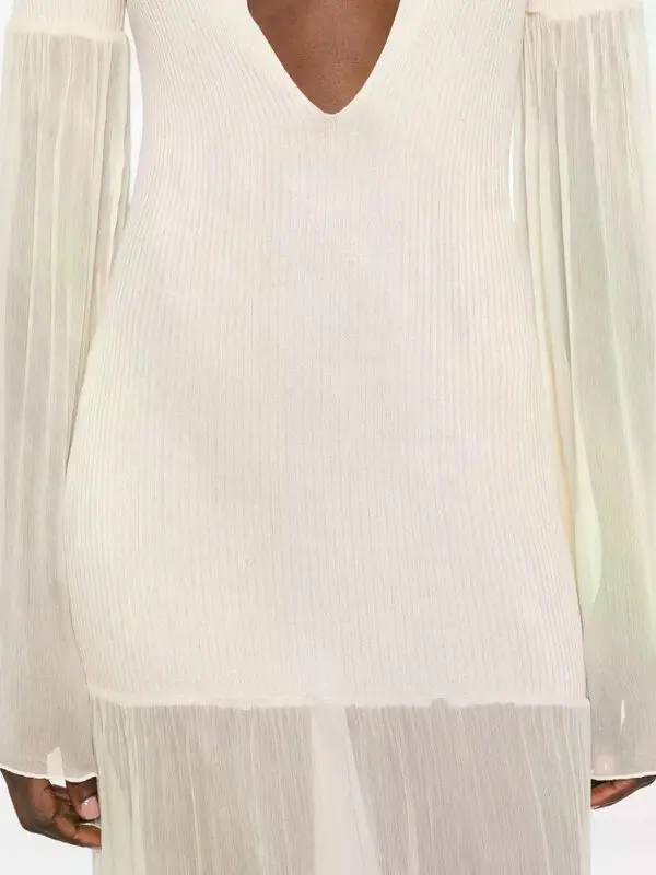AYA MUSE Calla Cutout-detail Maxi Dress - Neutrals