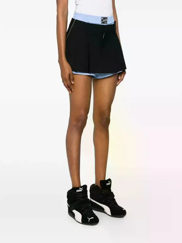 Alexander Wang Layered Pleated Skorts