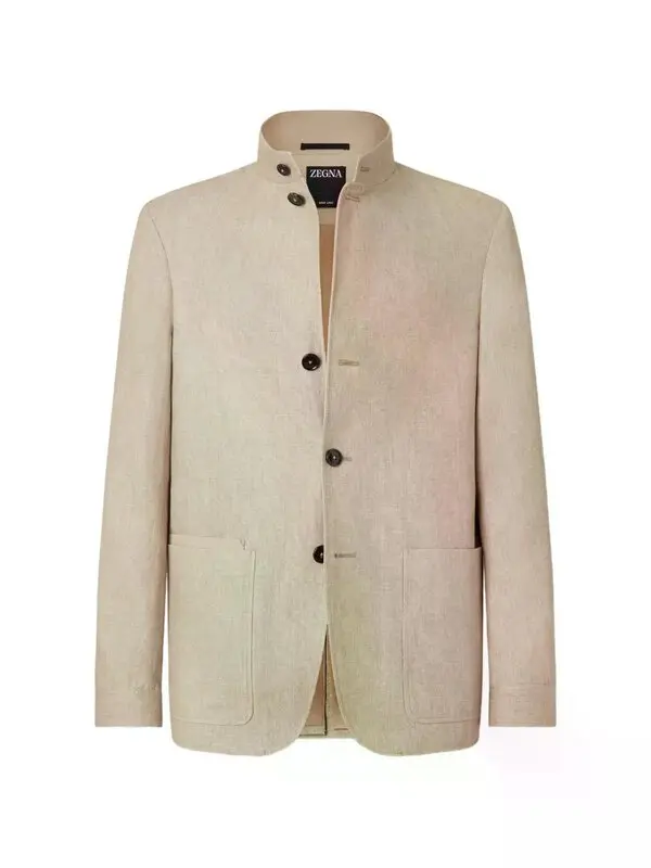 Zegna Il Conte Oasi Linen Jacket - Neutrals