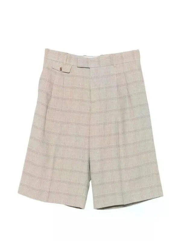 Drole De Monsieur Check-pattern Pleated Shorts