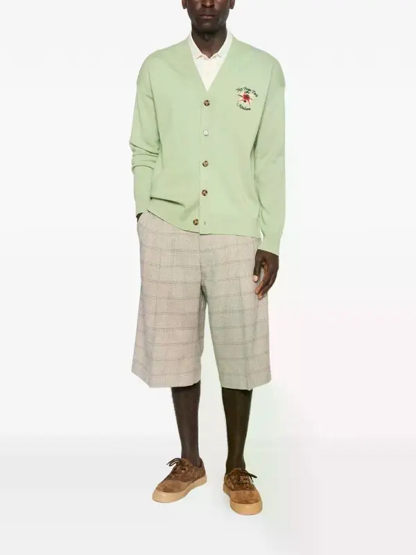 Drole De Monsieur Check-pattern Pleated Shorts