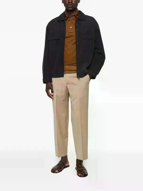 BRIGLIA 1949 Portofino Belt-loops Trousers - Brown