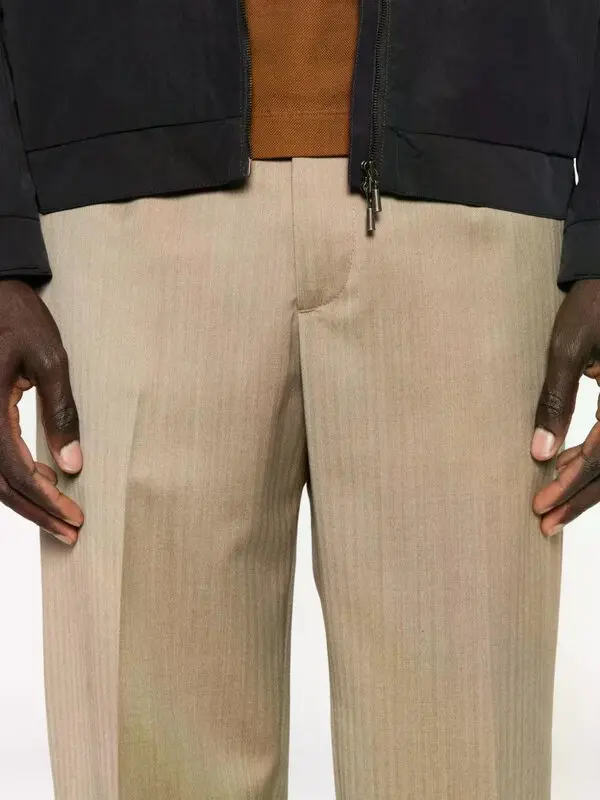 BRIGLIA 1949 Portofino Belt-loops Trousers - Brown
