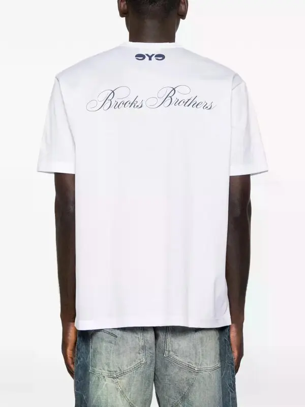 Junya Watanabe Brooks Brothers Logo-print T-shirt