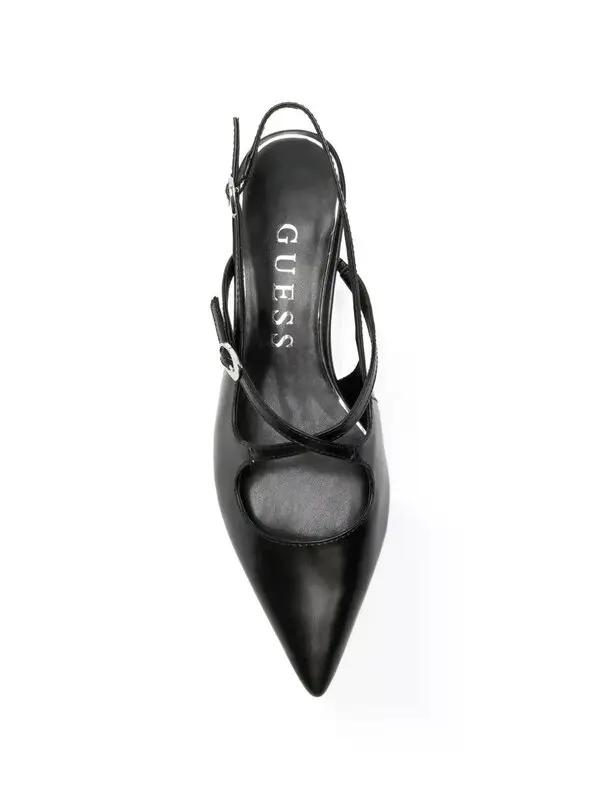 Guess Yasira Pointed-toe Slingback Pumps - Black