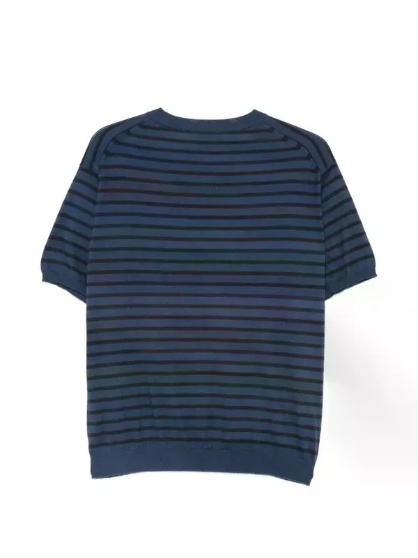 Auralee High-gauge Striped Cotton T-shirt