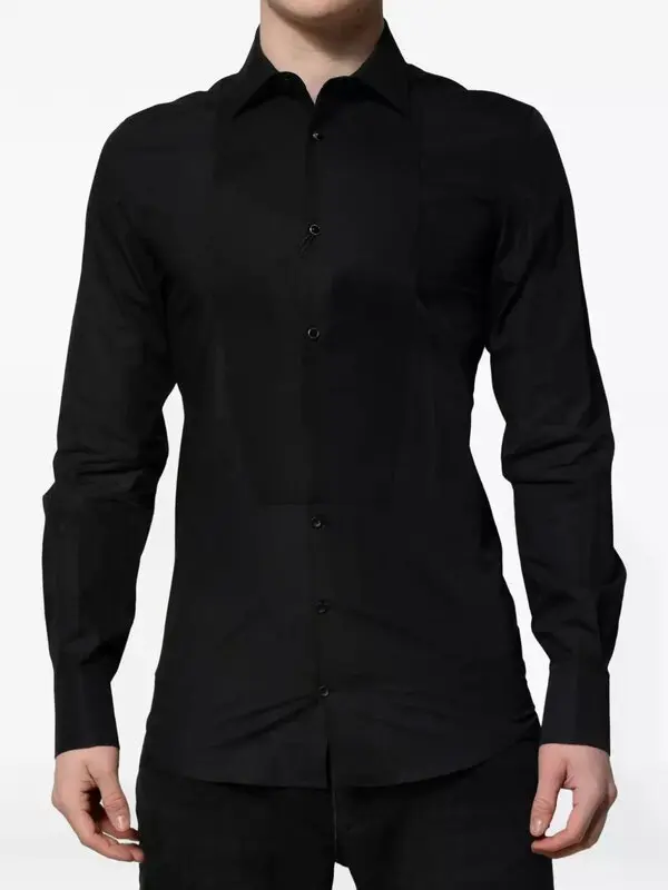 Dolce & Gabbana Gold Bib-front Shirt