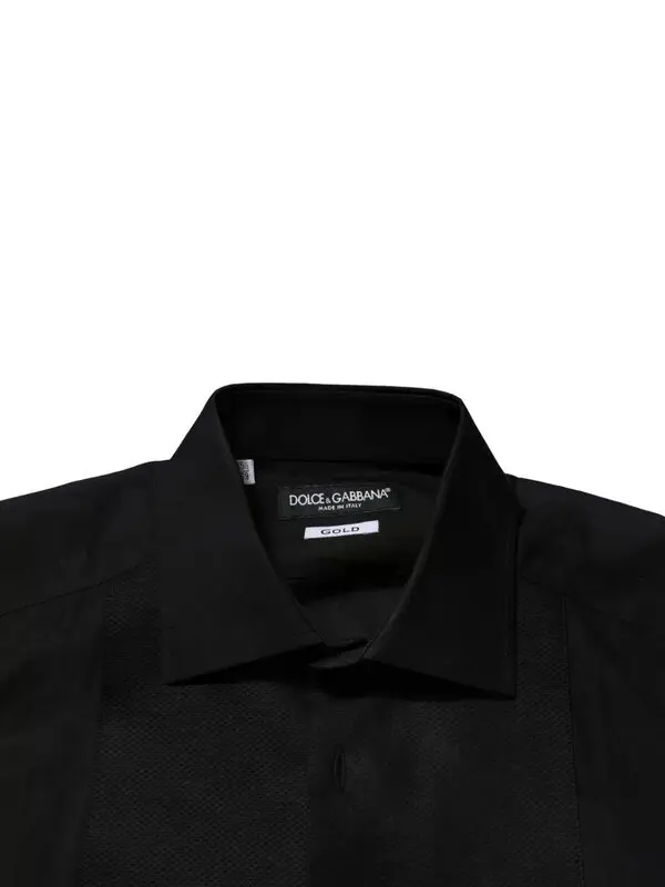 Dolce & Gabbana Gold Bib-front Shirt