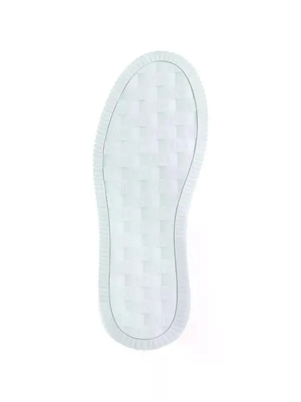 Calvin Klein Logo-print Leather Sneakers - White