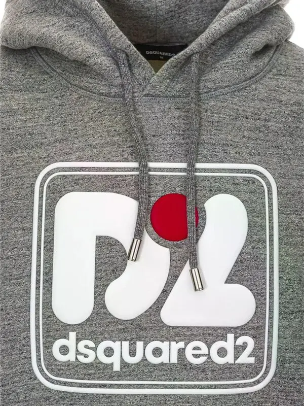 Dsquared2 Logo-print Oversized Hoodie - Grey