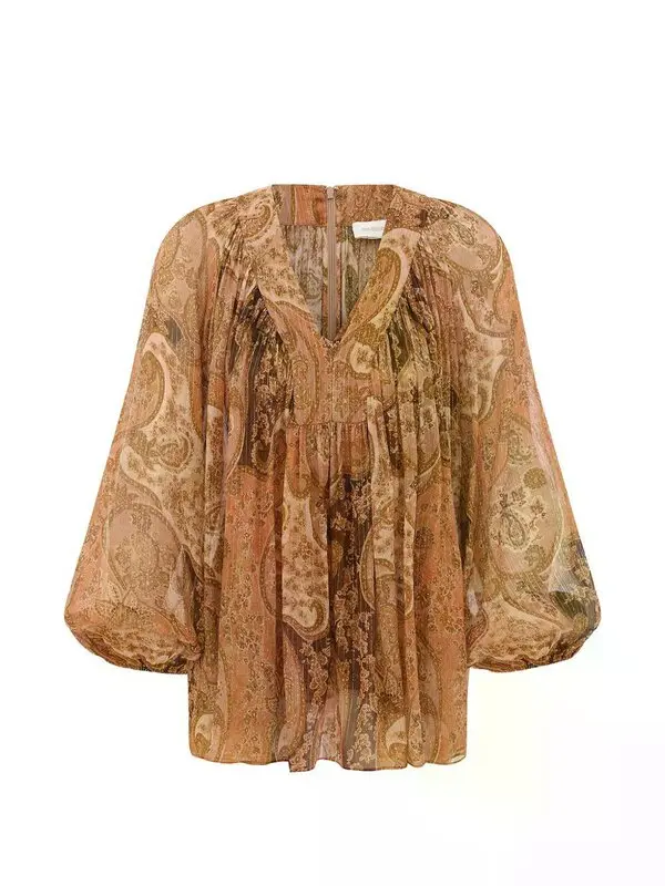 Zimmermann Carousel Batwing Top - Neutrals
