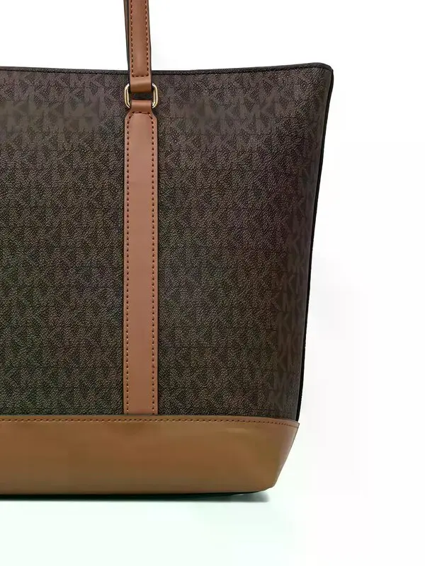 Michael Kors Logo-print Leather-trim Tote