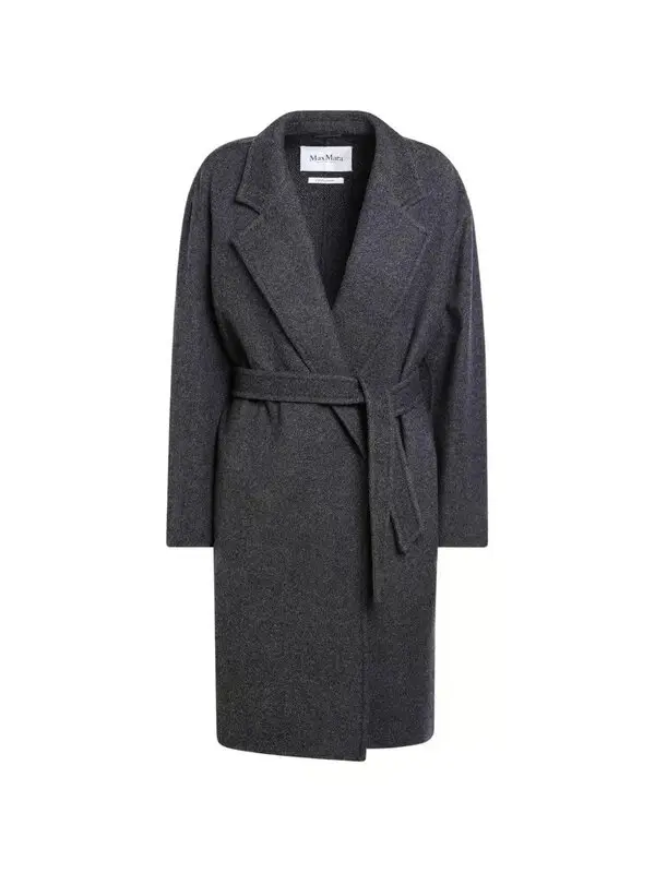 Max Mara Carniawo Belted Double-breasted Coat - Grey