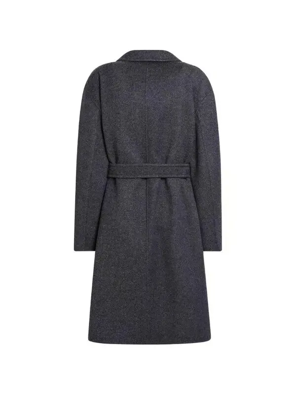Max Mara Carniawo Belted Double-breasted Coat - Grey