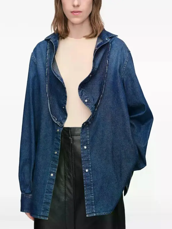 MAISON MARGIELA Folded Collar Denim Shirt