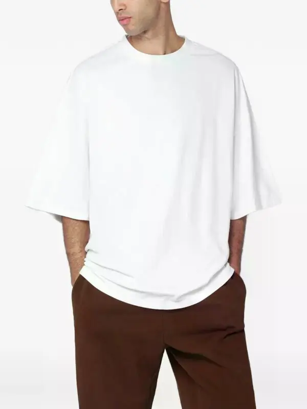 ENTIRE STUDIOS Drop-shoulder T-shirt - White