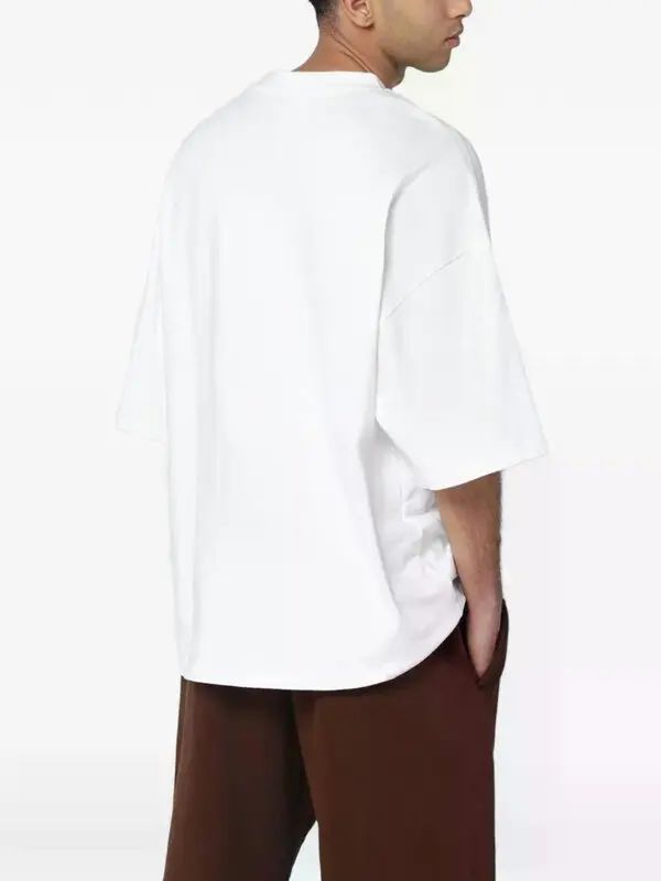 ENTIRE STUDIOS Drop-shoulder T-shirt - White