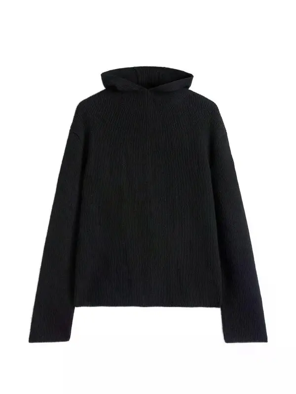JIL SANDER X Moncler Ribbed-knit Hooded Sweater