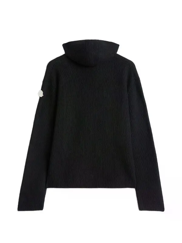 JIL SANDER X Moncler Ribbed-knit Hooded Sweater