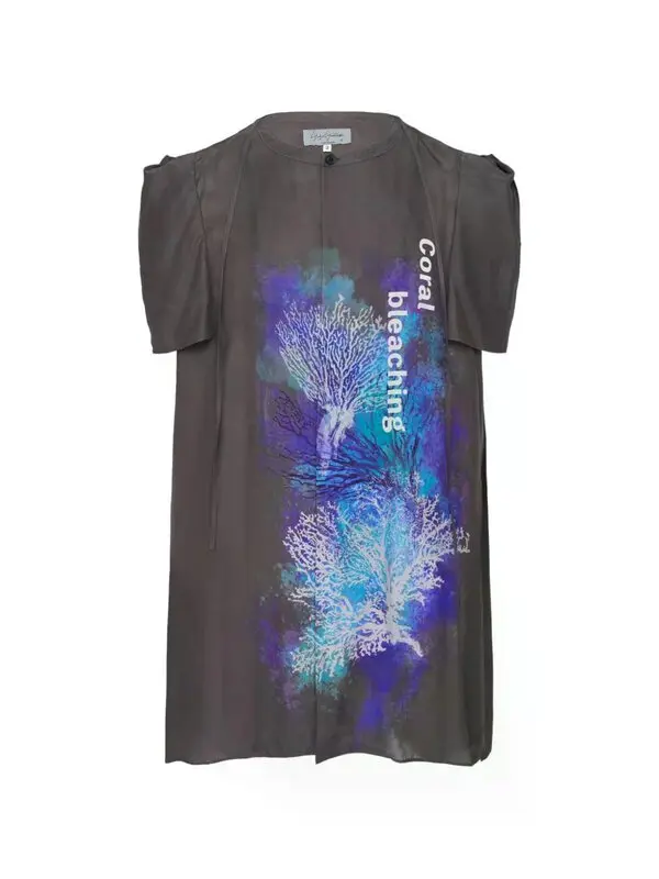 Yohji Yamamoto Graphic-print Blouse