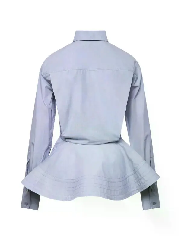Stella McCartney Chambray Peplum Shirt - Blue