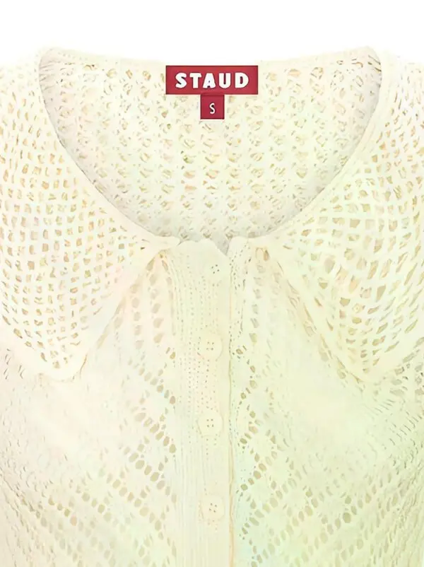 Staud Vienna Open-knit Cardigan