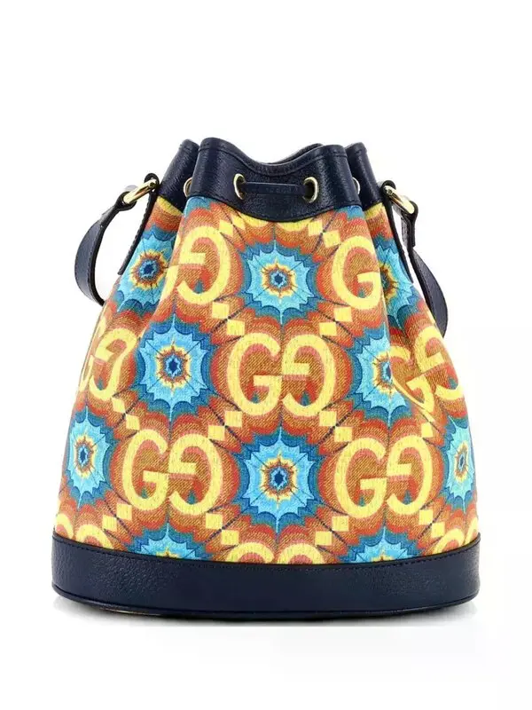 Gucci 100 Ophidia Limited Edition Coated Canvas Bucket Bag - Multicolour