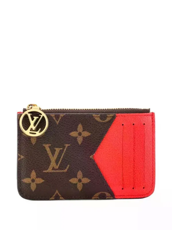 LOUIS VUITTON Romy Monogram Canvas Card Holder - Brown