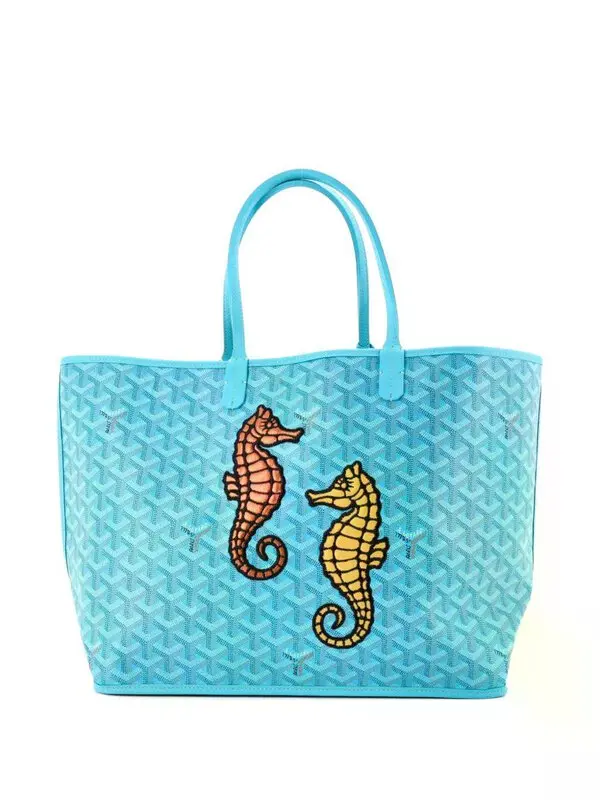 Goyard Anjou Reversible Printed Coated Canvas Pm Tote Bag - Blue