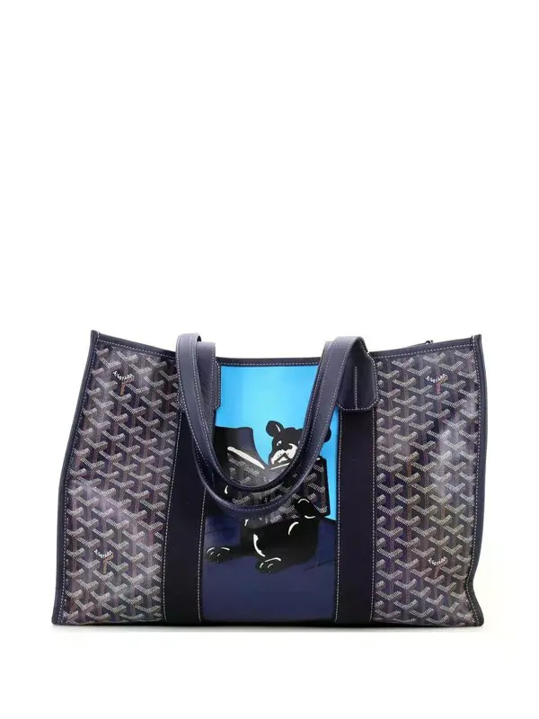Goyard Villette Printed Coated Canvas Mm Tote Bag - Blue